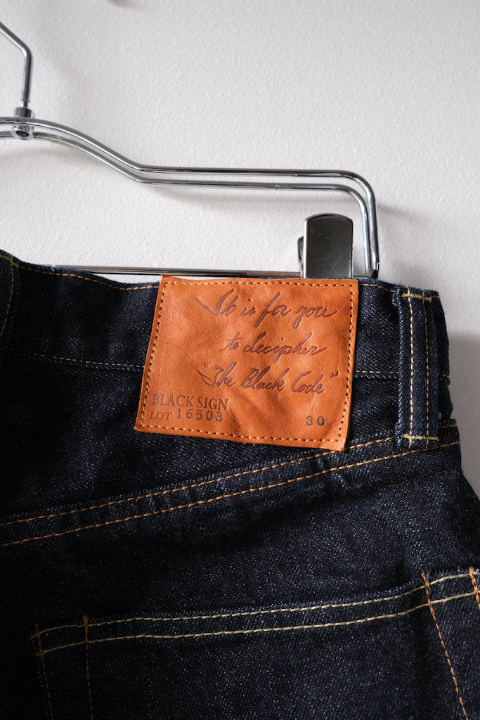 BLACK SIGN BS DENIM PANTS – grandguignol